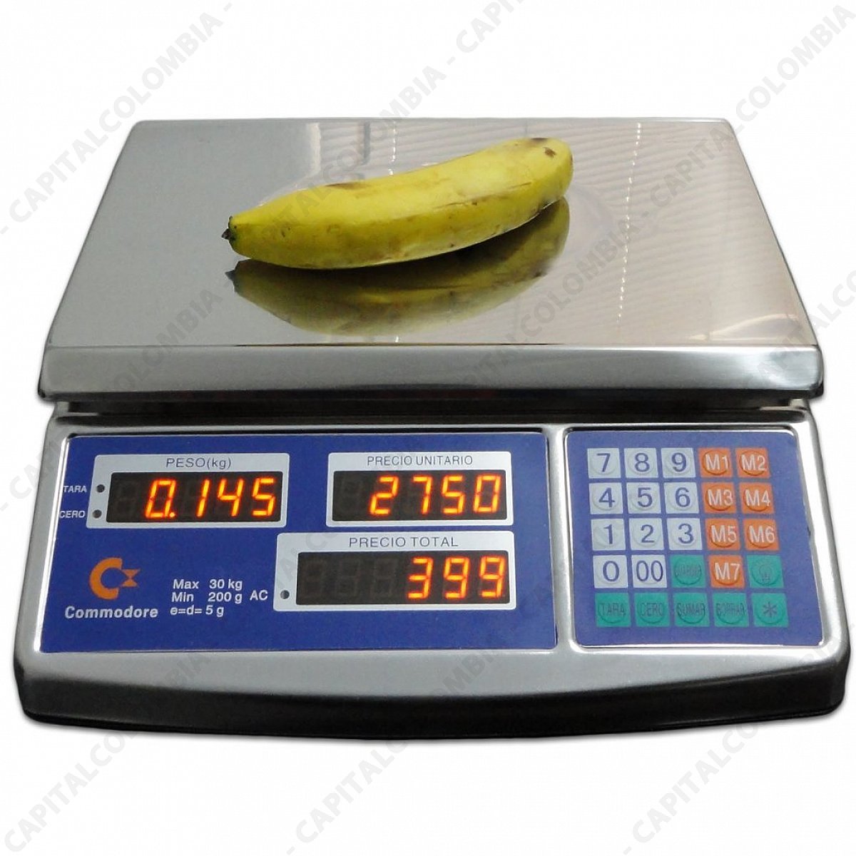 Balanza marca Commodore estructura metálica con LED Frontal y Posterior ...