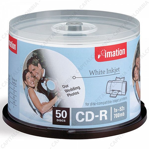 CD-R Imation imprimible x 50 unidades - Velocidad 52x - 700Mb - Capital Colombia
