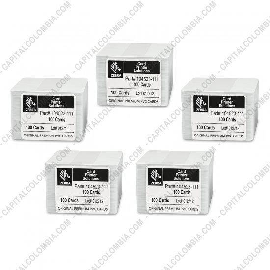 Capital Colombia - Foto No. 3 de Paquete de 500 tarjetas PVC Zebra de ...