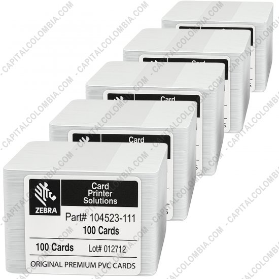 Capital Colombia - Foto No. 1 de Paquete de 500 tarjetas PVC Zebra de ...