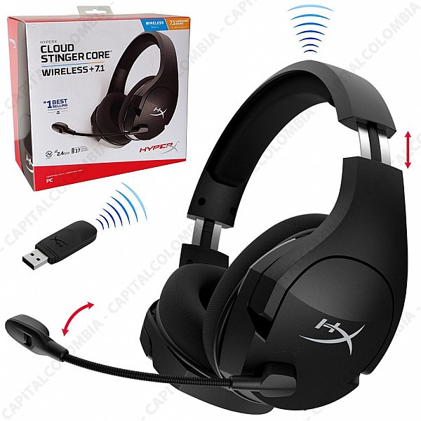 Comprar Online Diadema HyperX Cloud Stinger Core Inalámbrica HHSS1C-BA-BK/G en Colombia al mejor ...