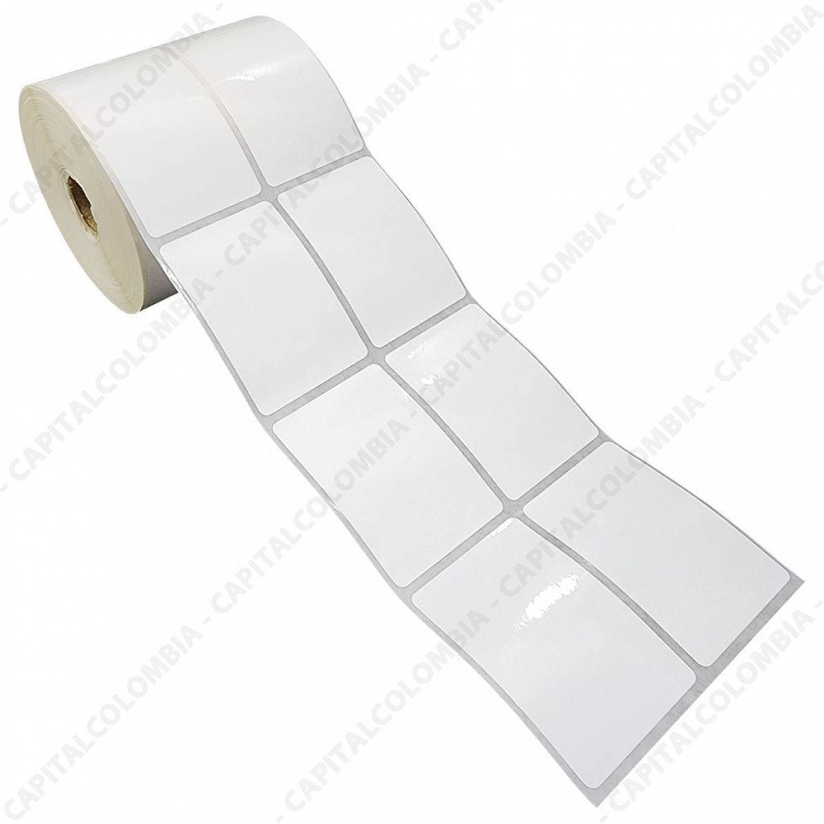 Rollo de 1500 Etiquetas Polipropileno Blanco de 5cm X 7.3cm - Capital ...