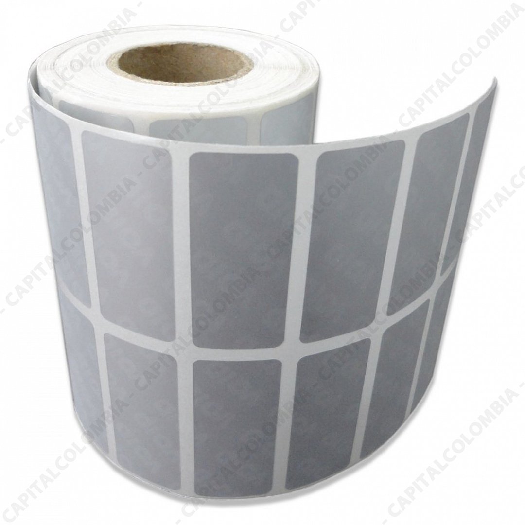 Rollo etiquetas metalizadas de 2500 rotulos de 4cm x 1.7cm - Capital ...